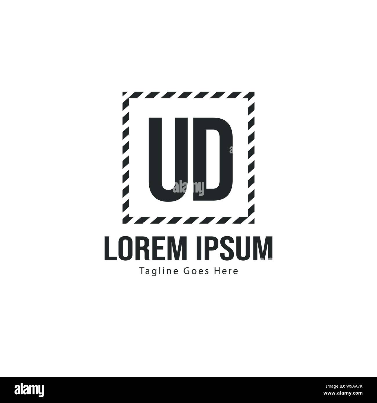 UD Letter Logo Design. Creative Modern UD Letters Icon Illustration ...