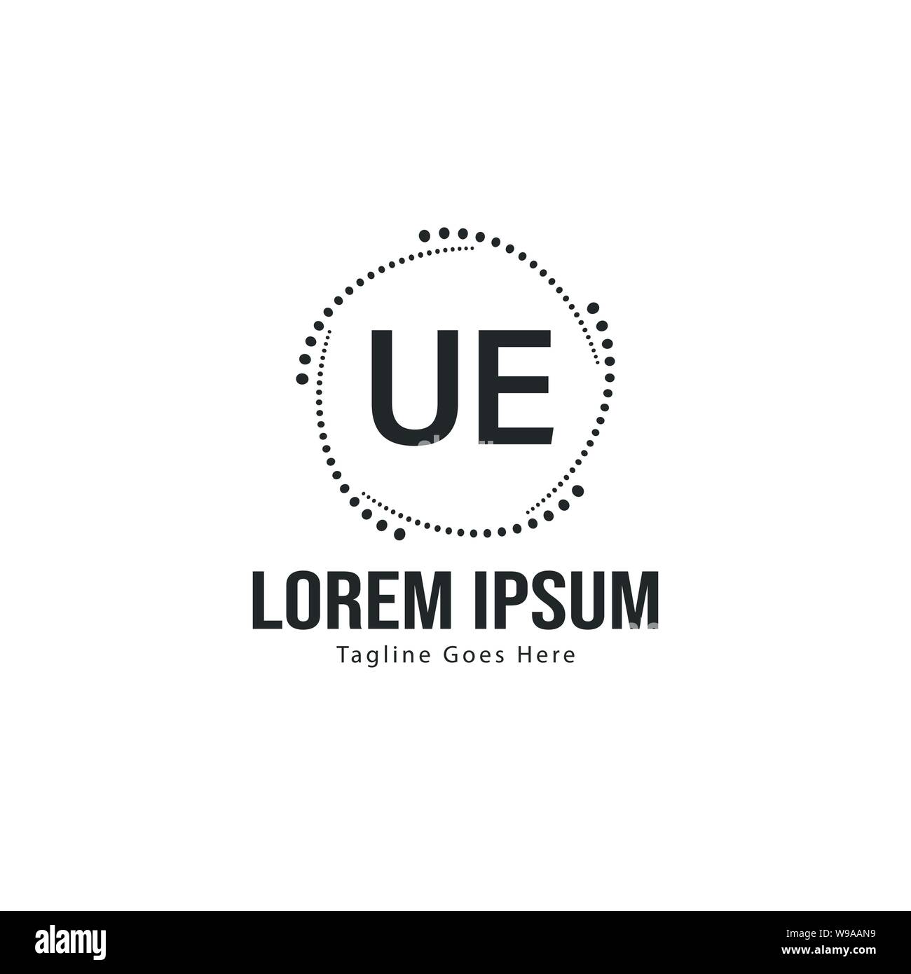 UE Letter Logo Design. Creative Modern UE Letters Icon Illustration design Stock Vector Image ...