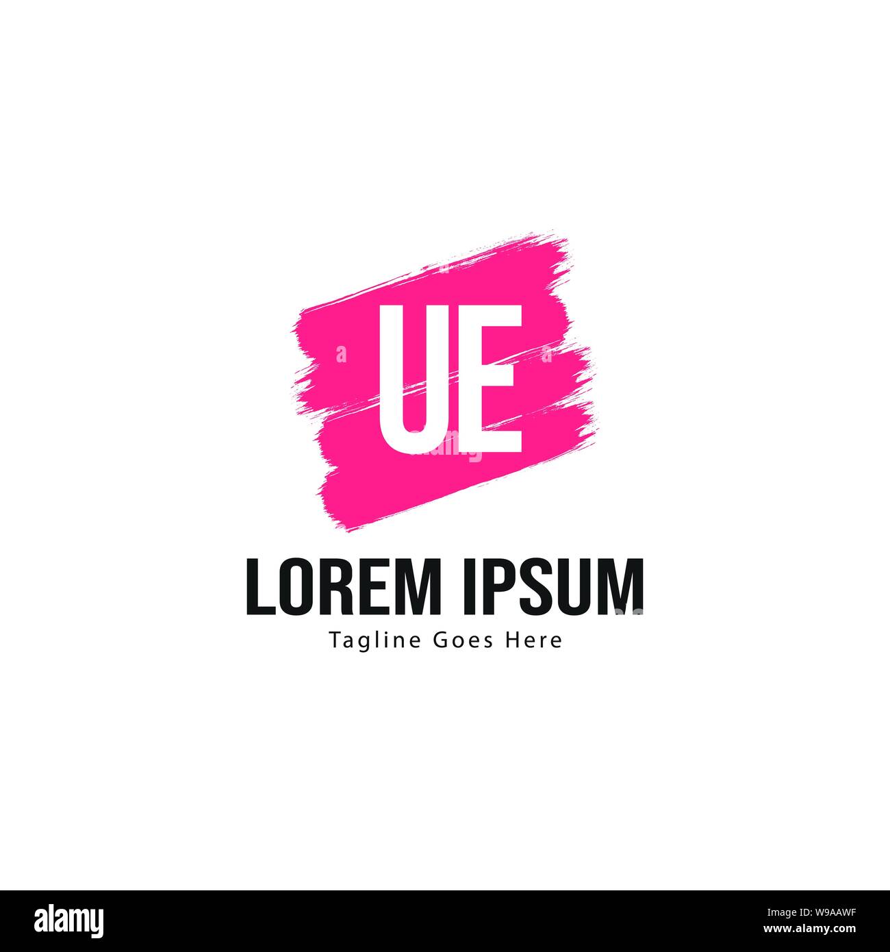 UE Letter Logo Design. Creative Modern UE Letters Icon Illustration ...