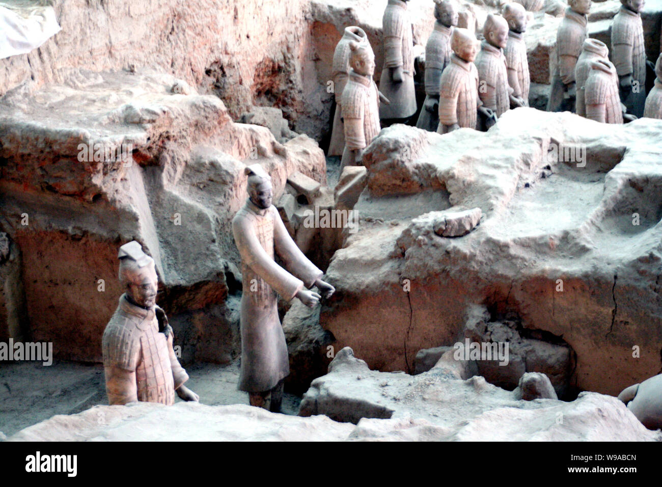 --File-- Terracotta warriors are seen exhibited at the Museum of the ...