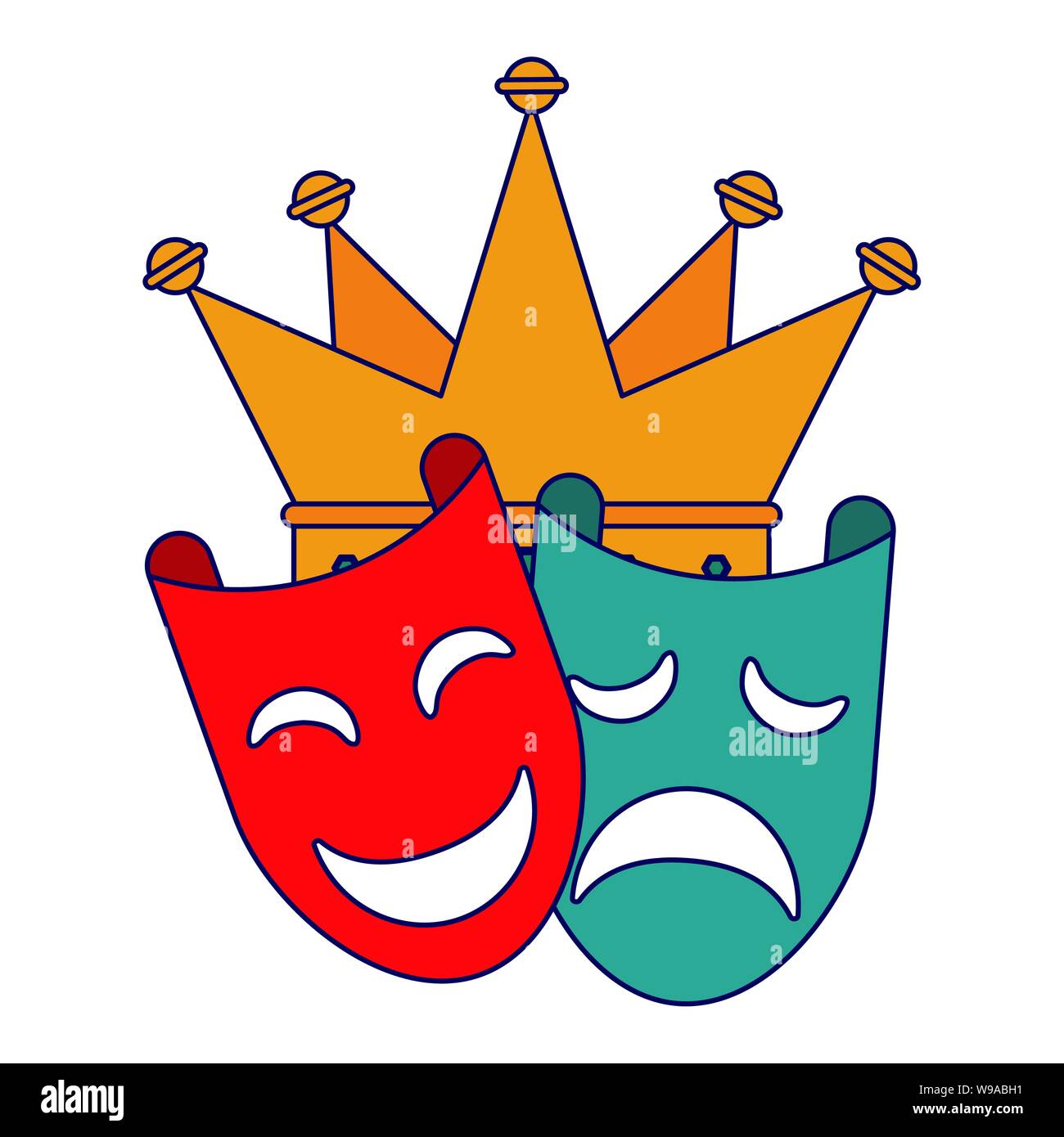 party masks festive celebration cartoon Stock Vector Image & Art - Alamy