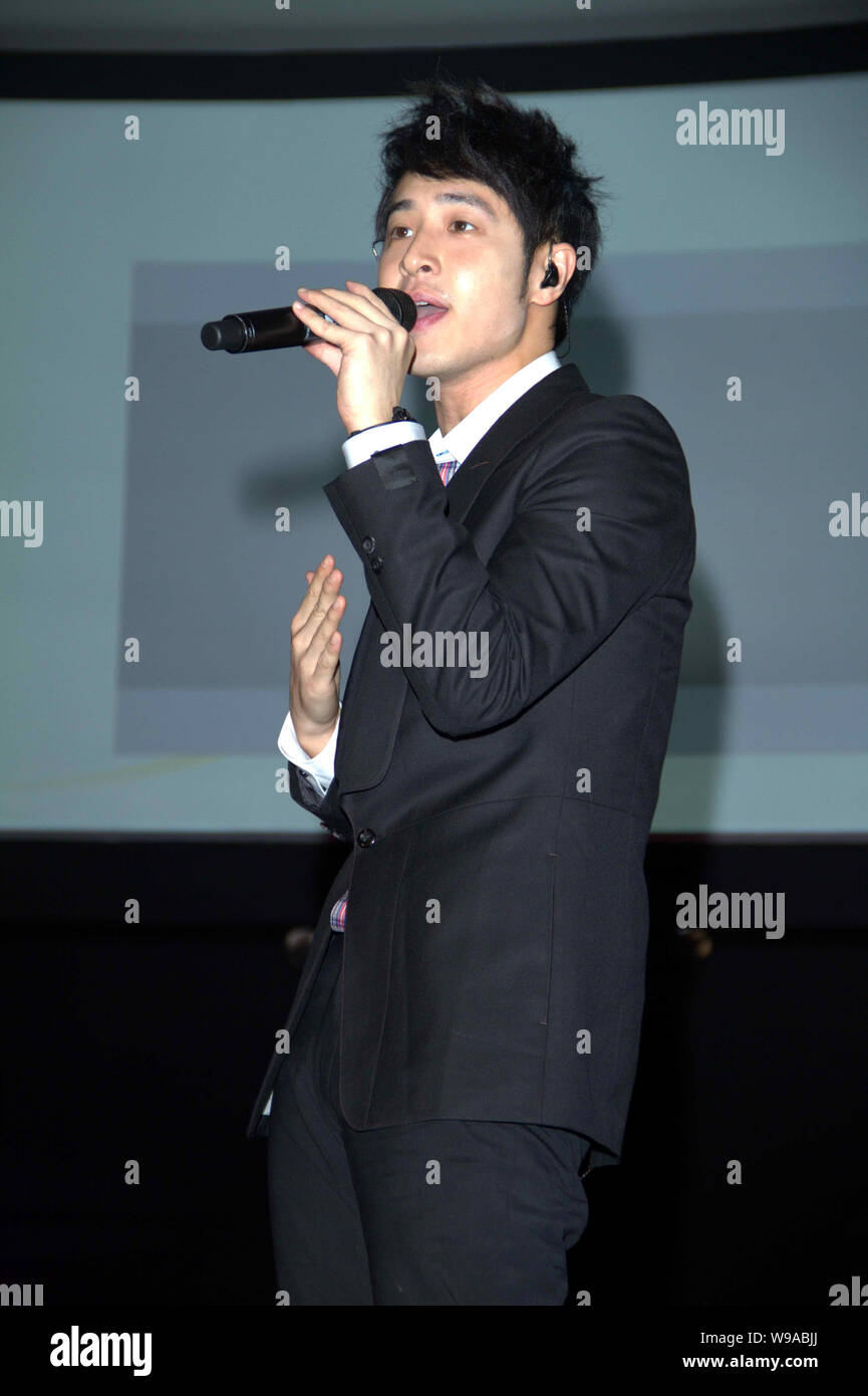Taiwanese singer Wilber Pan performs during the Audi Night charity ...