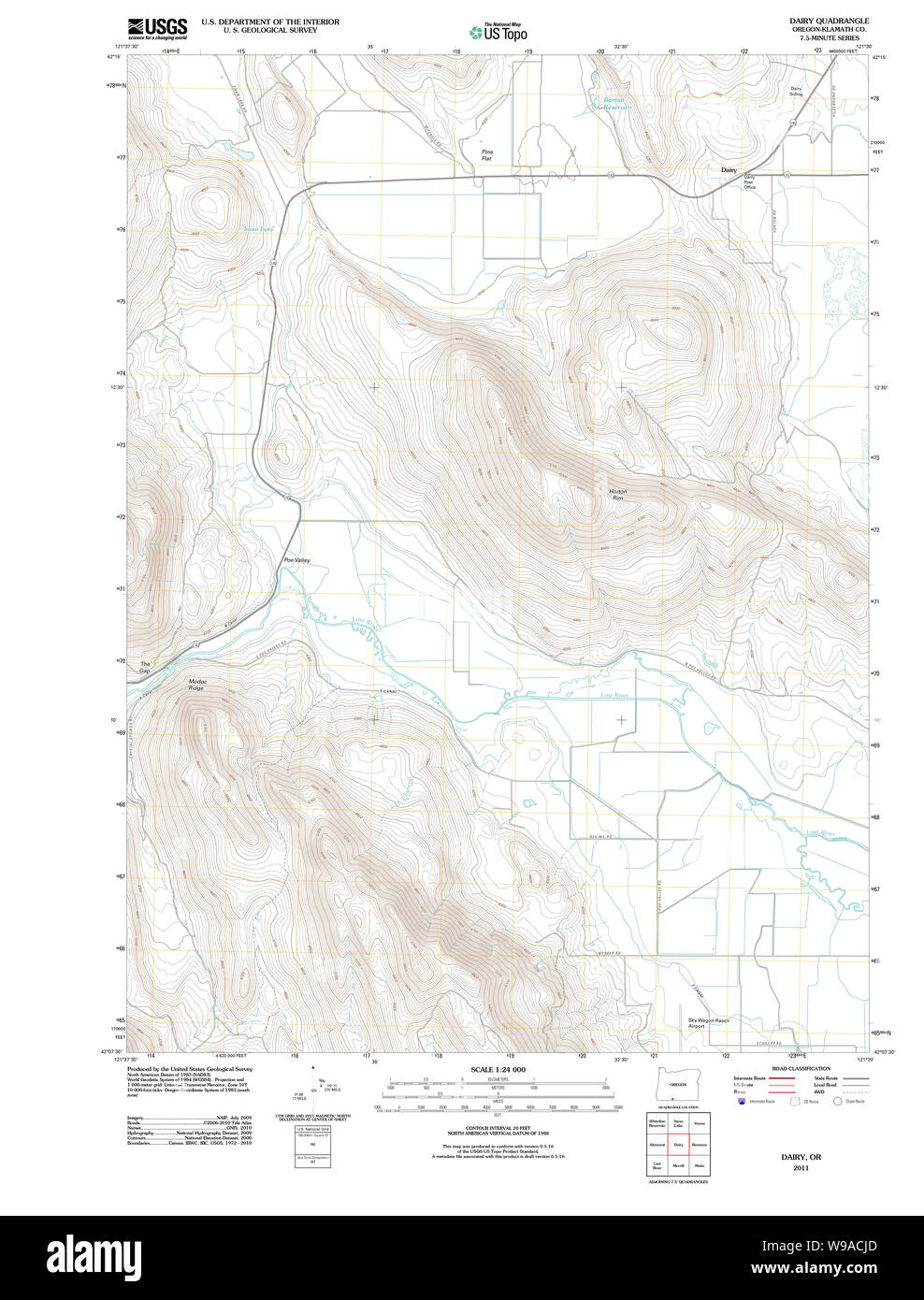 Dairy oregon map Cut Out Stock Images & Pictures - Alamy