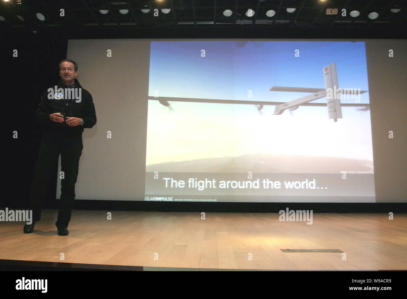 Andre Borschberg, CEO and project co-founder of Solar Impulse project ...