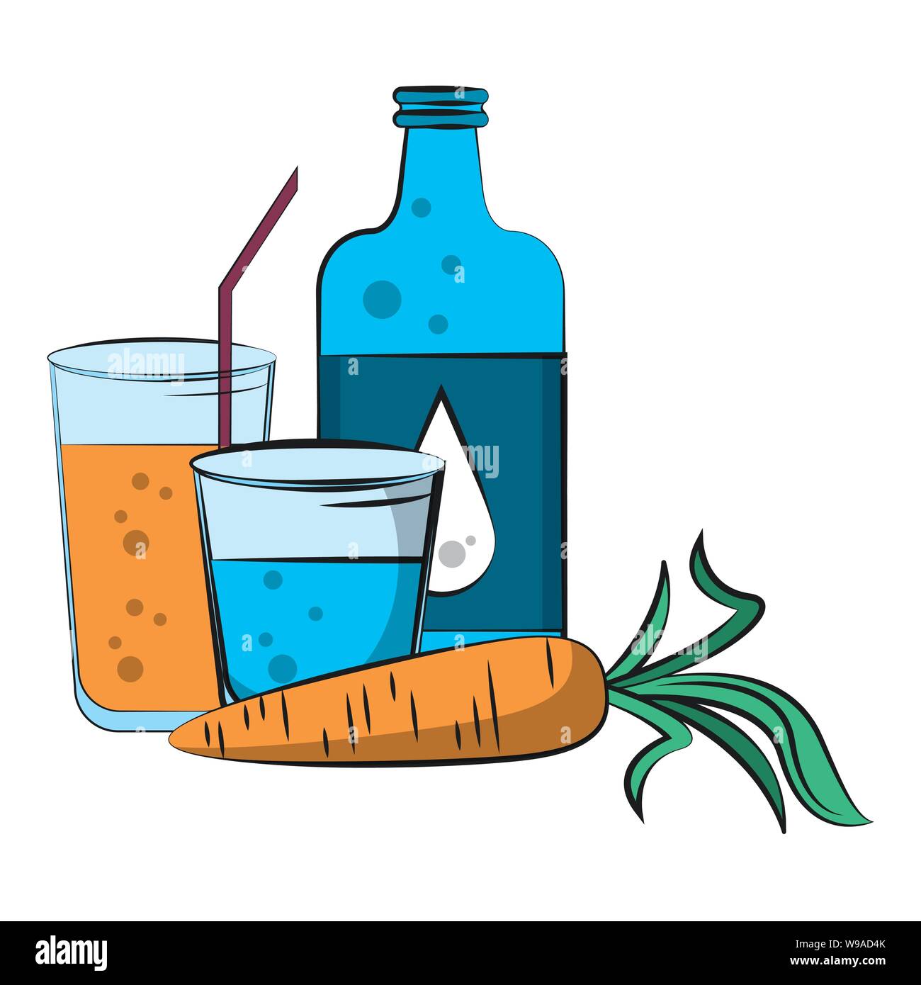 healthy diet eating lifestyle cartoon Stock Vector Image & Art - Alamy