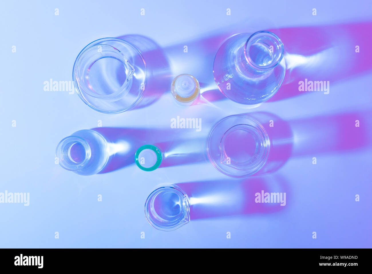 Scientific Glassware For Chemical, Laboratory Research Stock Photo - Alamy