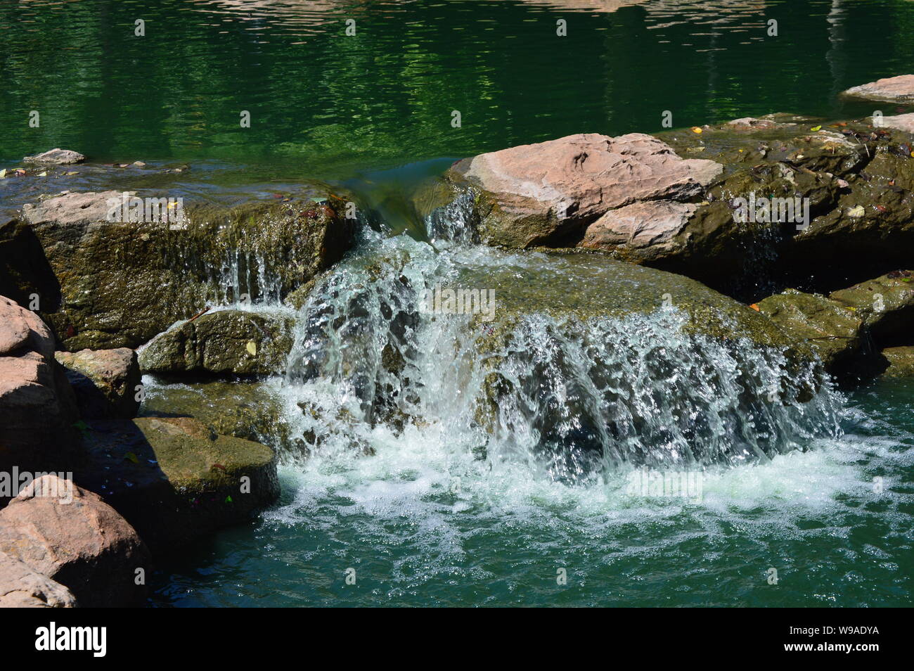Water flowing through the rocks Stock Photo - Alamy