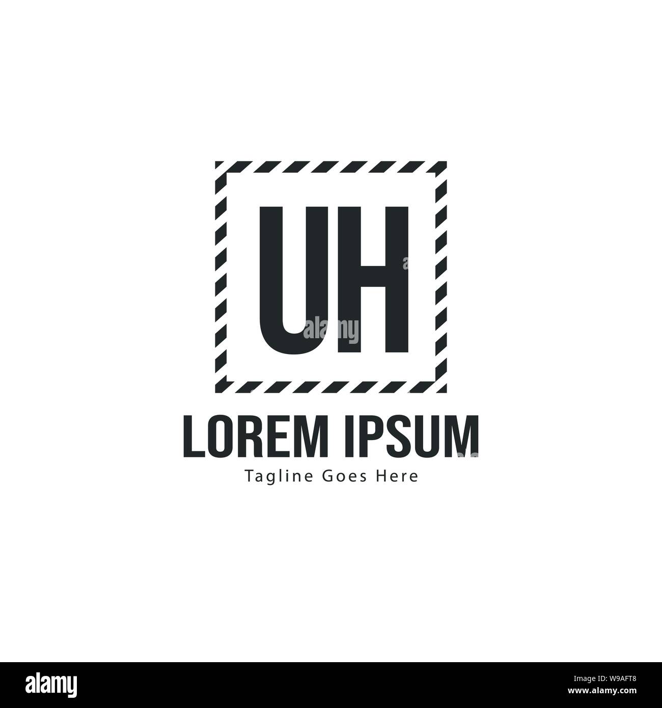 UH Letter Logo Design. Creative Modern UH Letters Icon Illustration ...