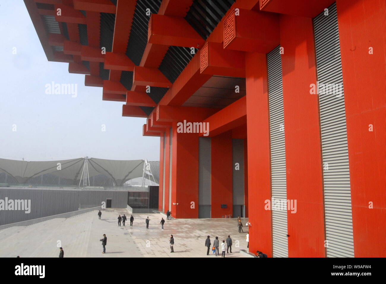 Guests visit the China Pavilion in the Expo site in Shanghai, China ...