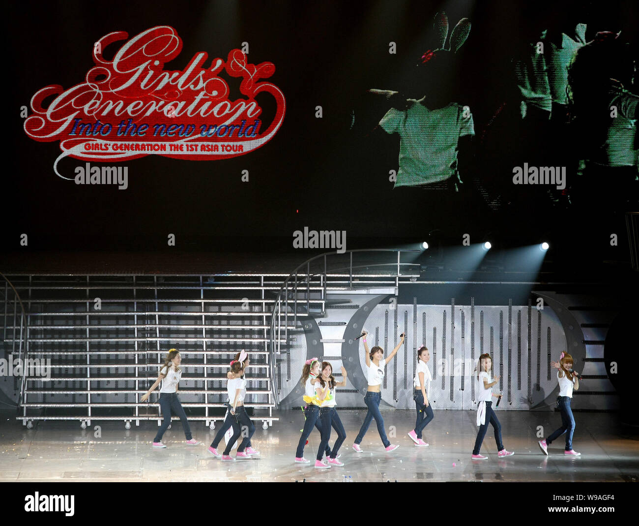 South Korean pop group Girls Generation performs at their concert in ...