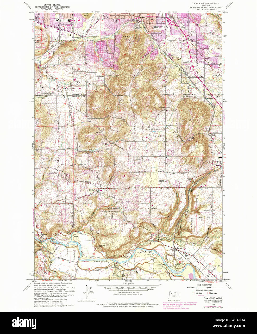 Map of damascus Cut Out Stock Images & Pictures - Alamy