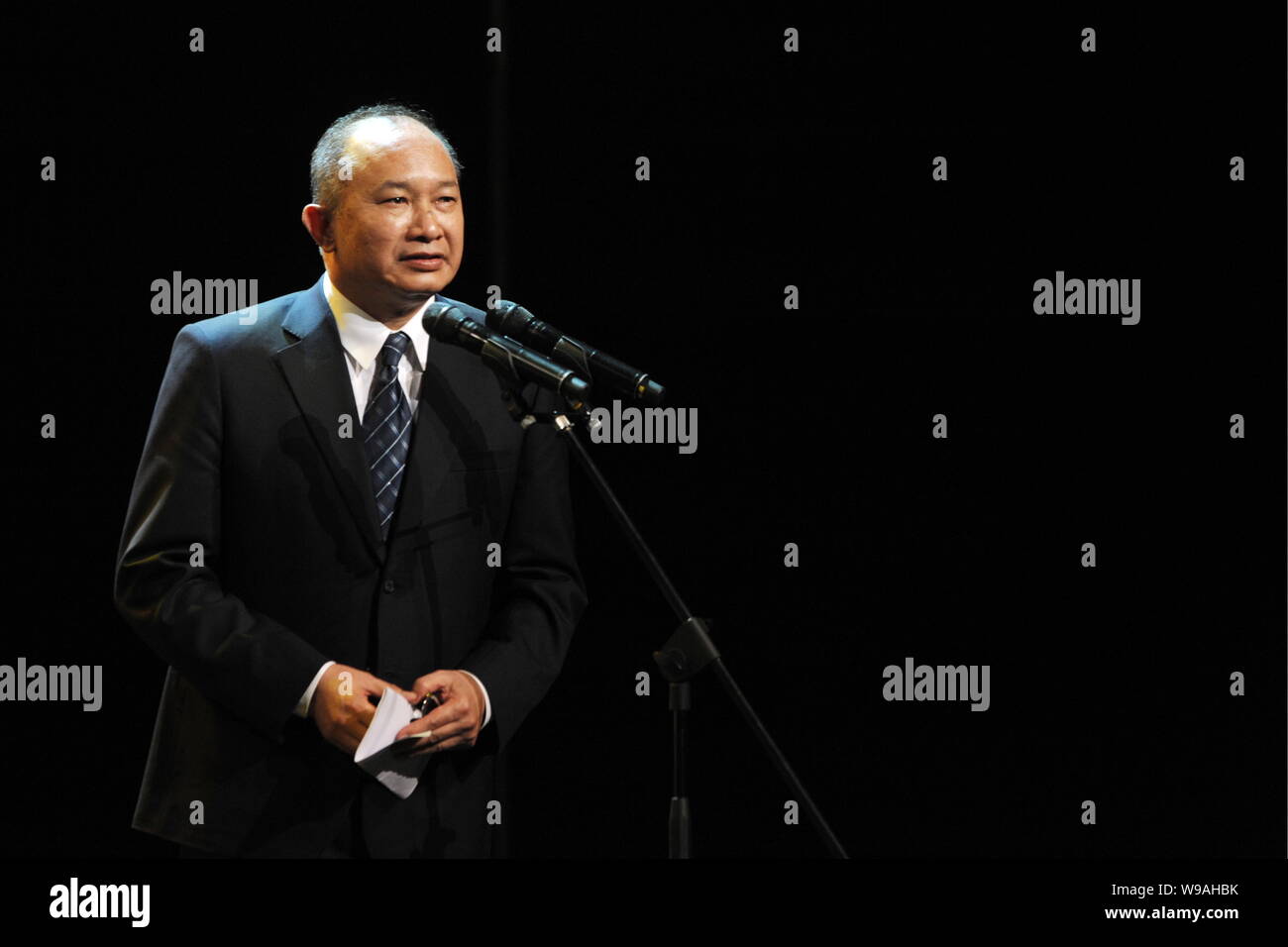 Hollywood film director John Woo speaks at the opening ceremony of the ...