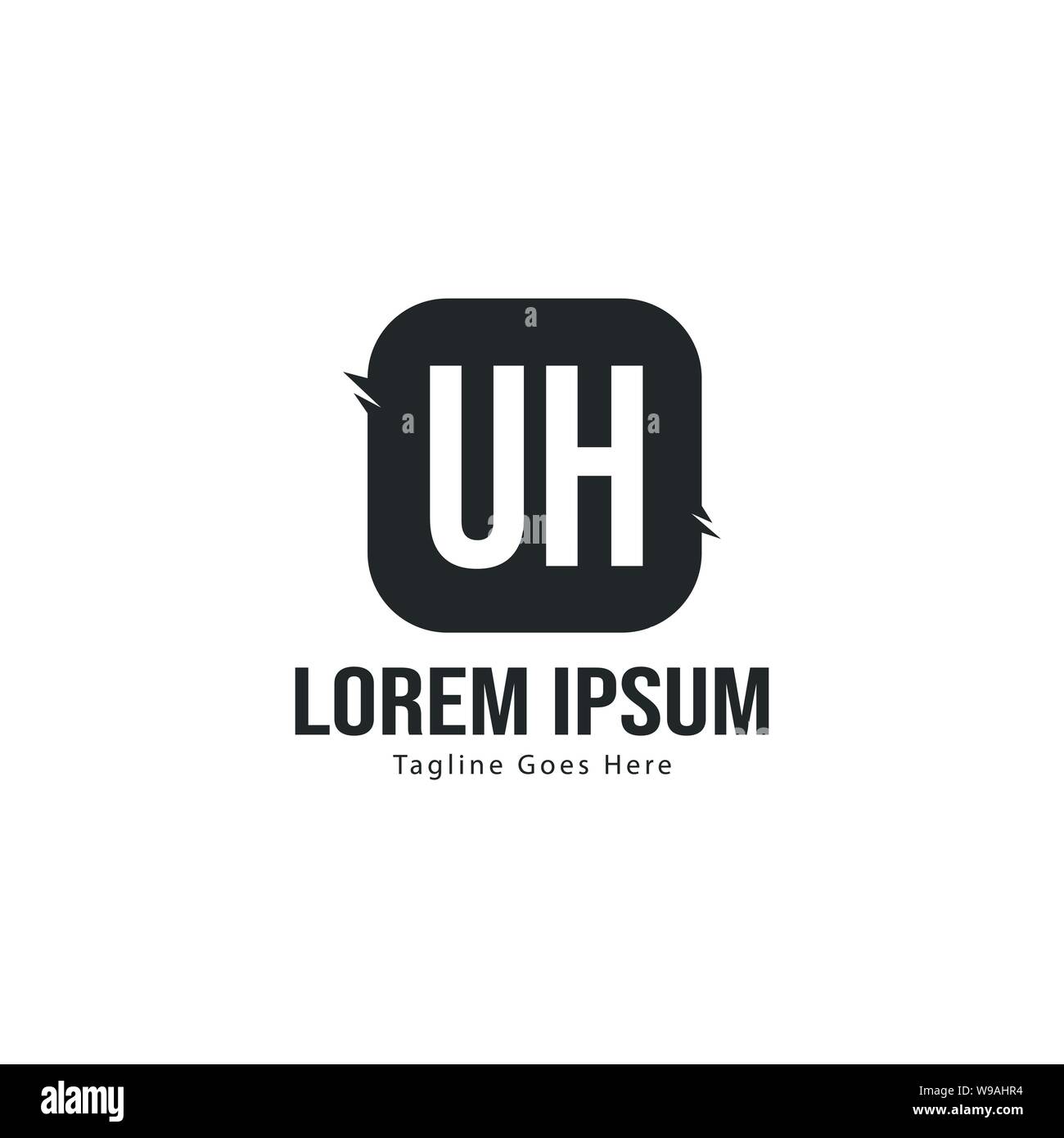 UH Letter Logo Design. Creative Modern UH Letters Icon Illustration ...