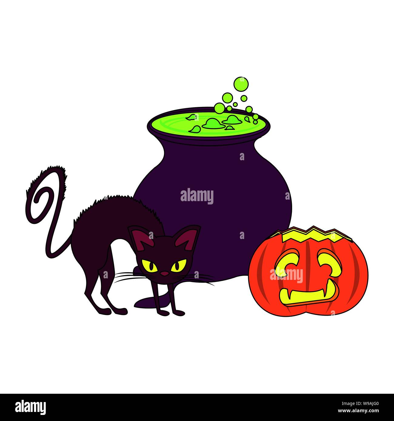 halloween october scary celebration cartoon Stock Vector Image & Art ...