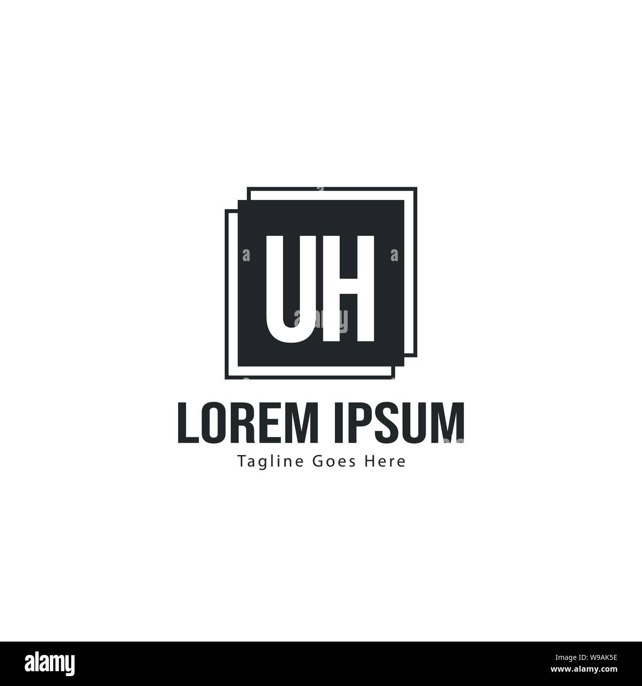 UH Letter Logo Design. Creative Modern UH Letters Icon Illustration design Stock Vector Image ...