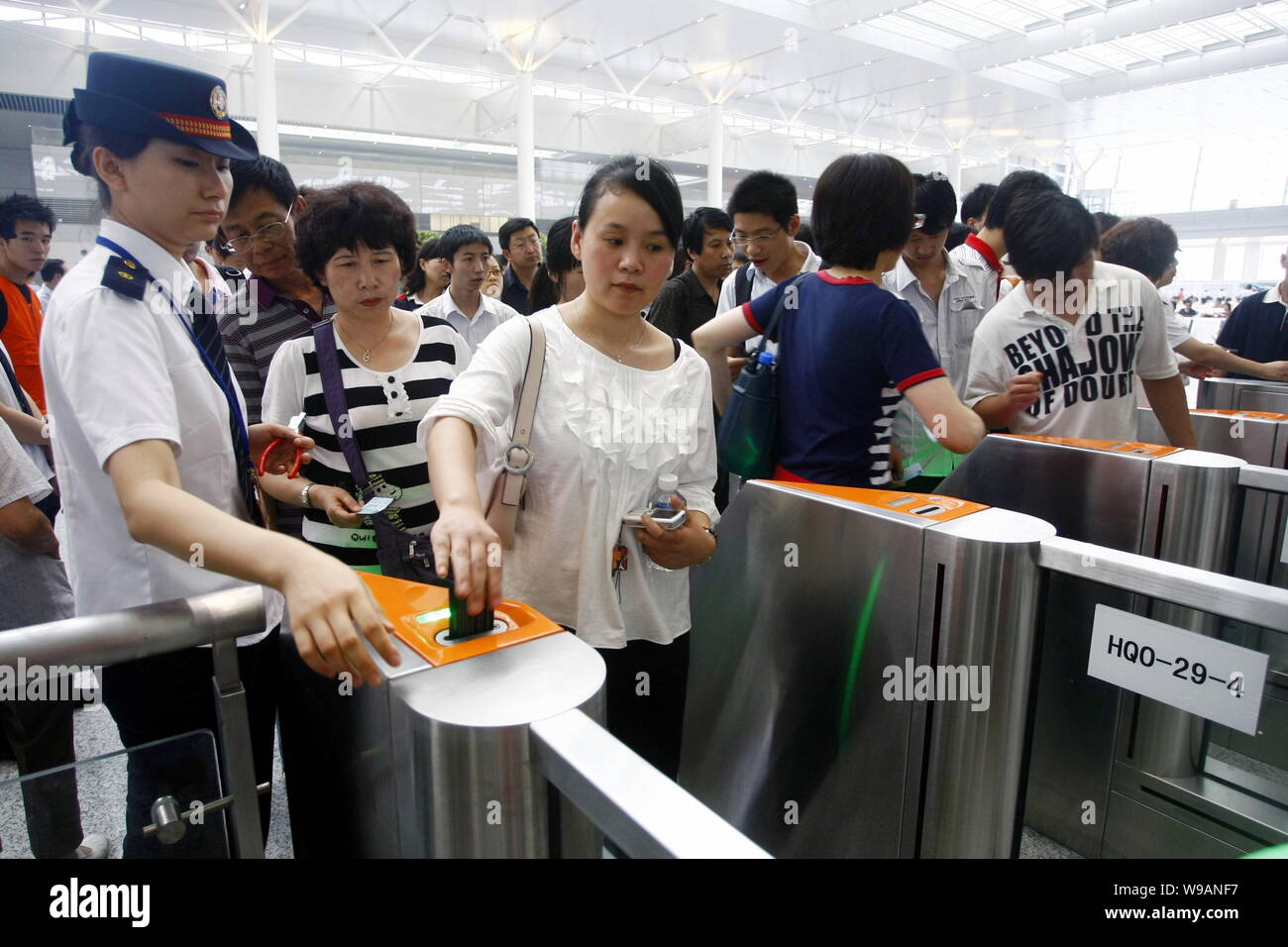 Ticket checkers hi-res stock photography and images - Alamy