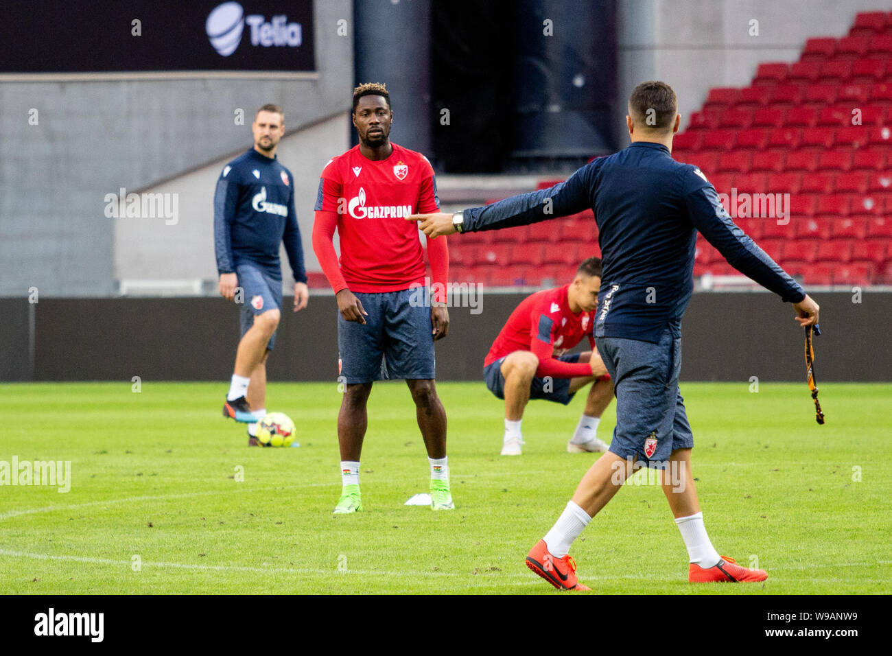 Copenhagen, Denmark. 12th Aug, 2019. Red Star Belgrade's Richmond ...