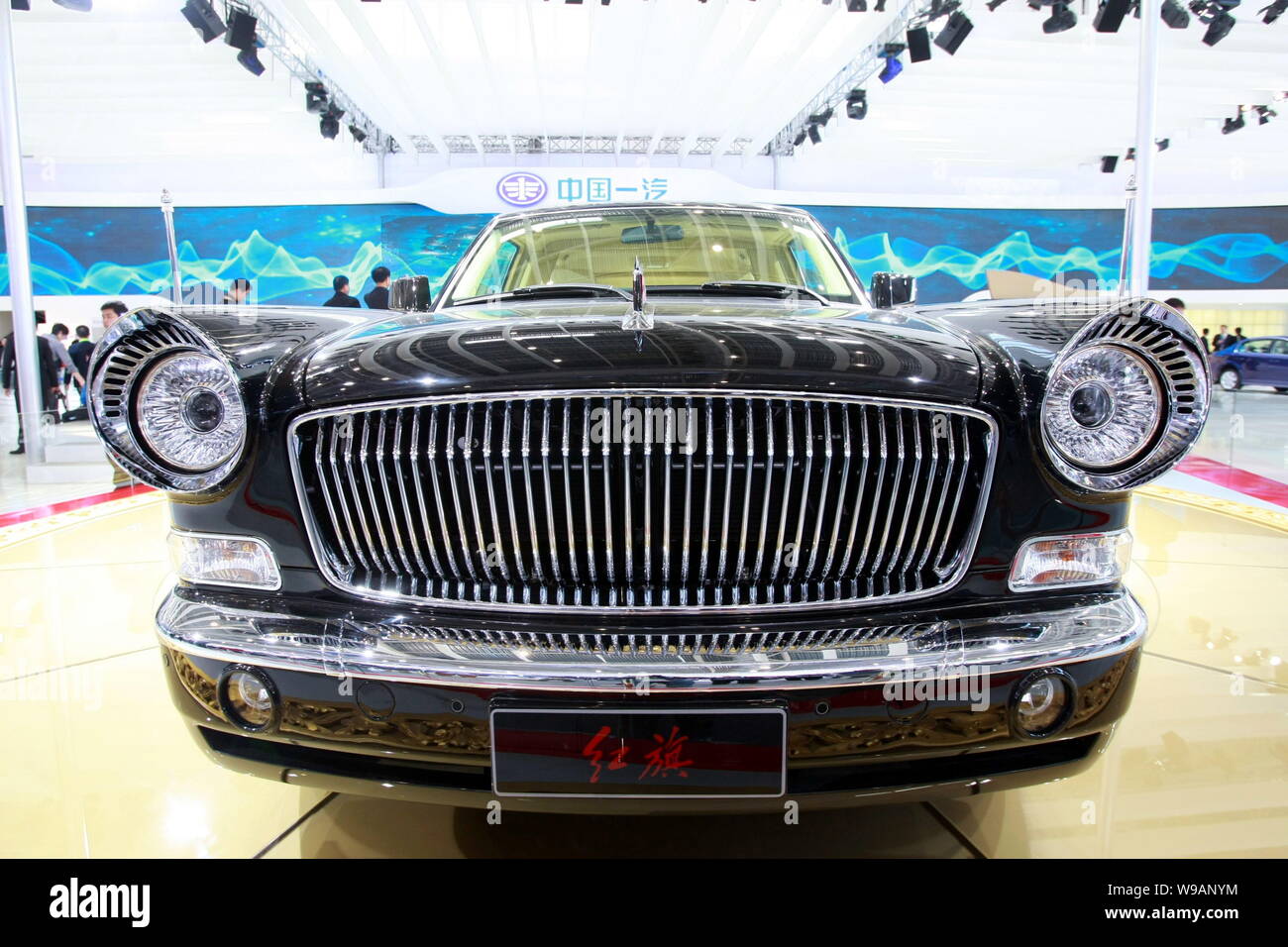 The FAW Hongqi (Red Flag) HQE limousine is displayed at the 11th ...