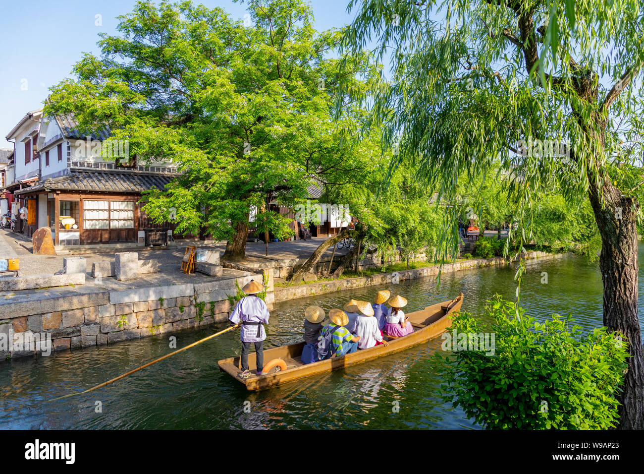 Kurashiki river in Kurashiki, Okayama, Japan Stock Photo - Alamy