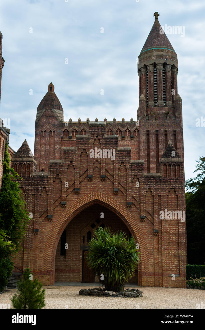 View of the Quarr Abbey, Isle of Wight Stock Photo - Alamy