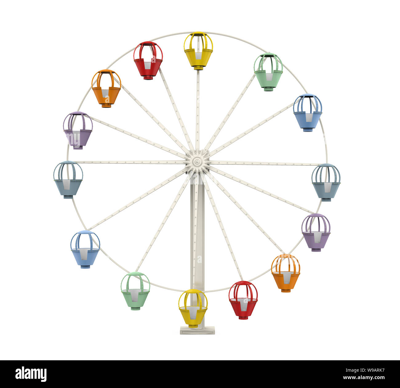 Ferris Wheel Isolated Stock Photo - Alamy