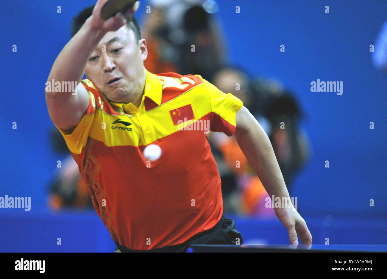 Chinas Ma Lin competes in the table tennis mens team final at the 16th ...
