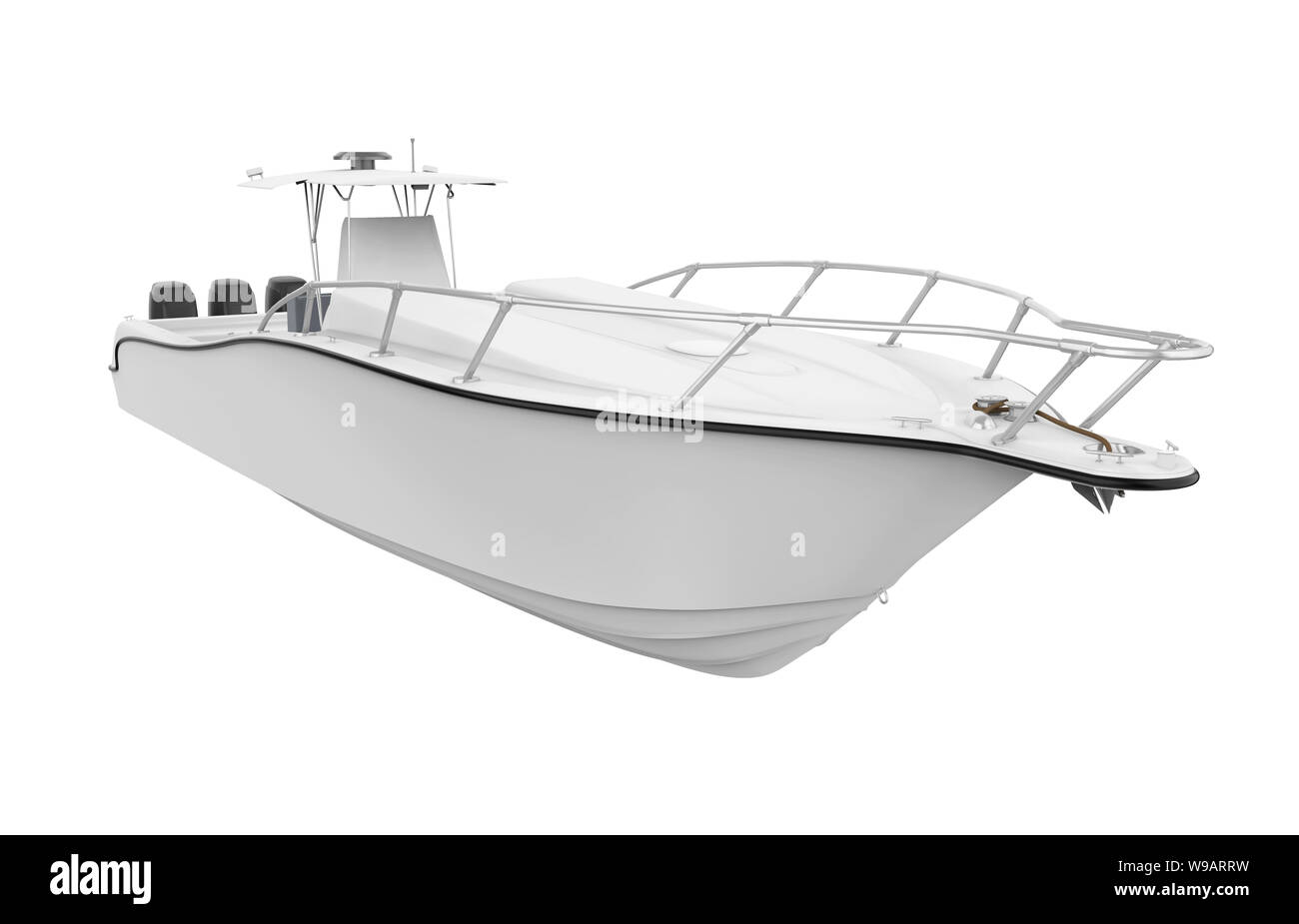 Speed boat fishing boat Cut Out Stock Images & Pictures - Alamy