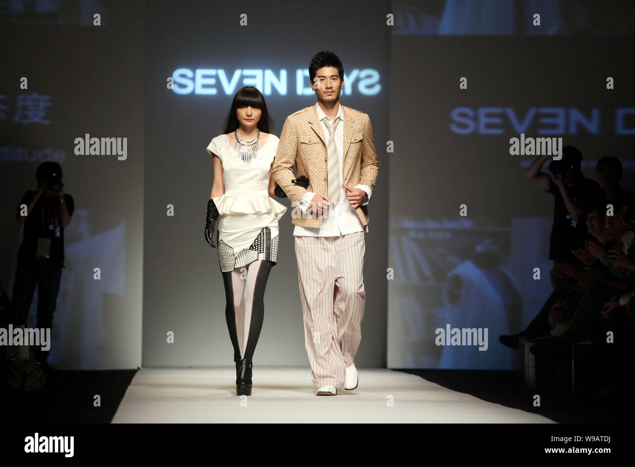 Chinese model Chang Chunxiao, left, and Taiwanese model and actor ...