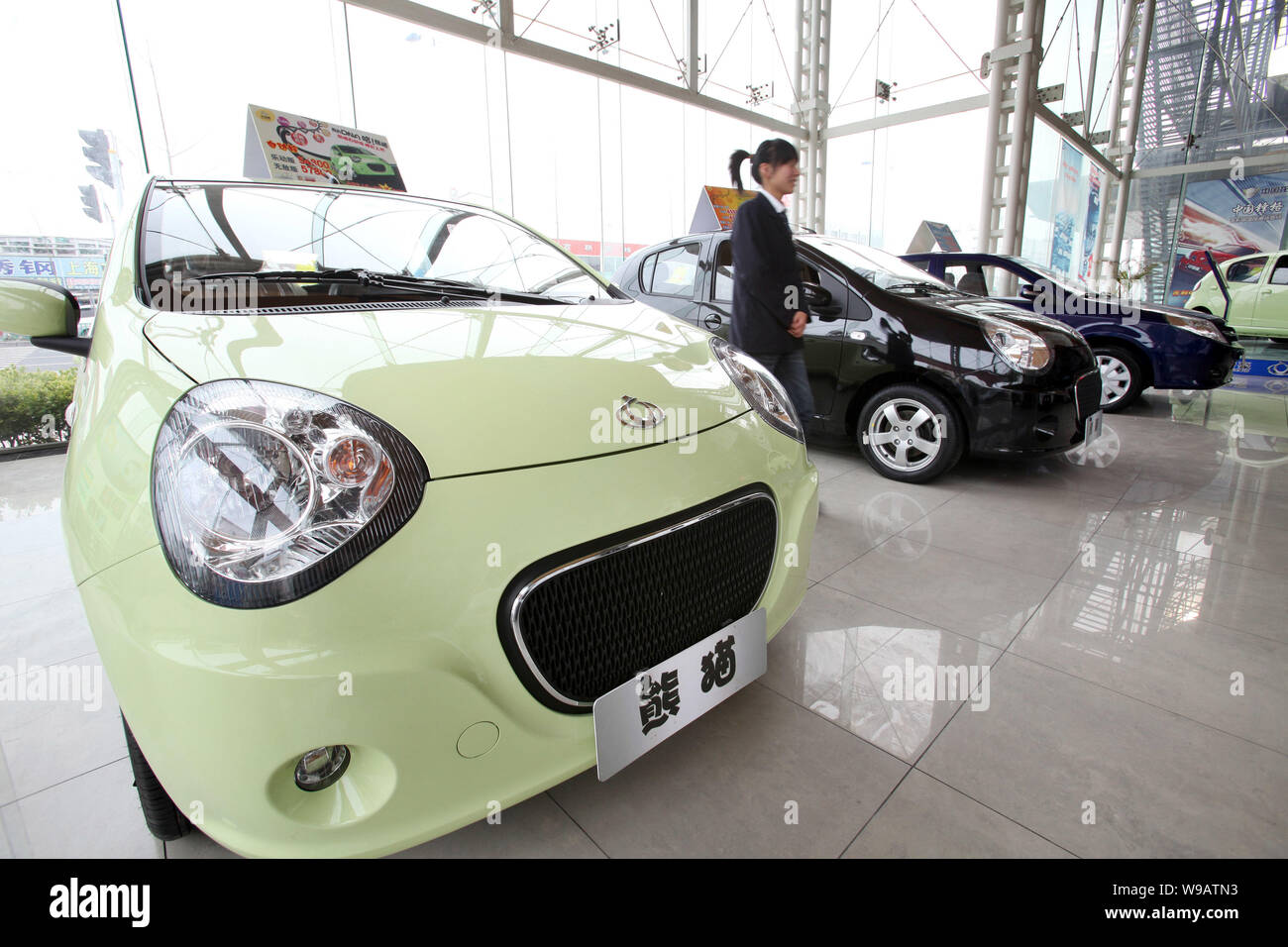 --FILE-- View of a Geely 4S dealership in Shanghai, China, March 29 ...