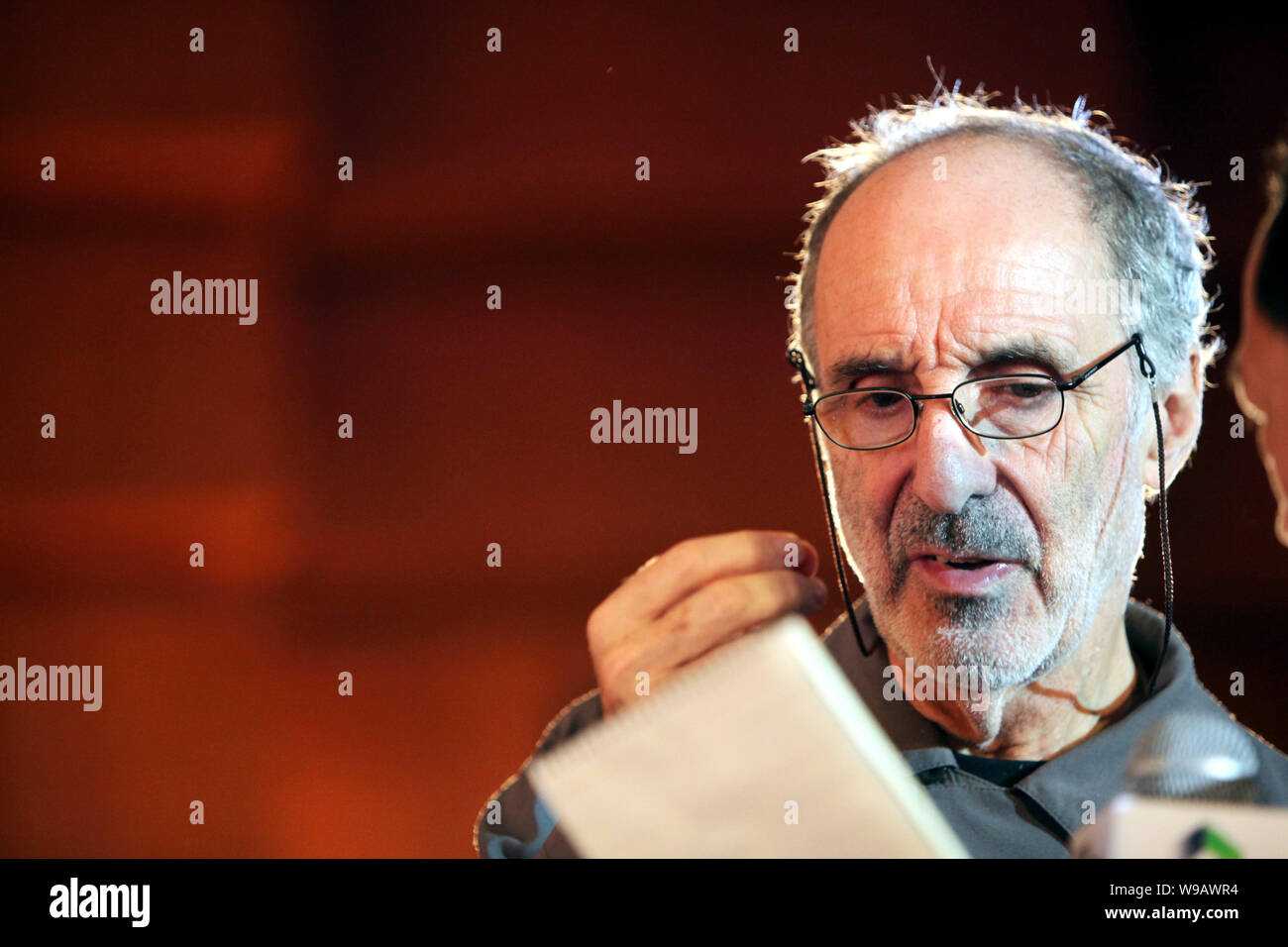 French architect Paul Andreu speaks at the International Summit in ...