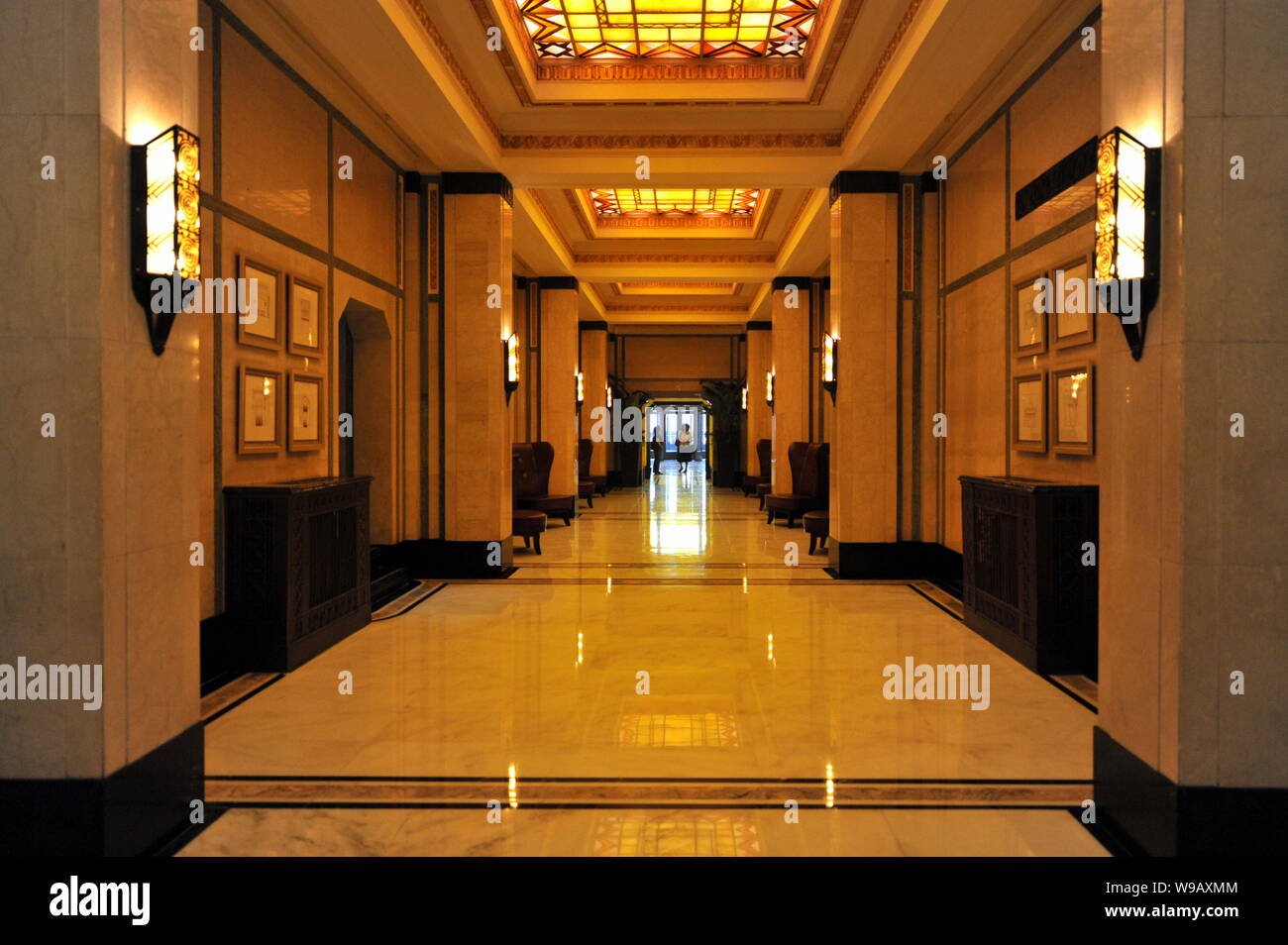 Interior of the reopened Peace Hotel in Shanghai, China, July 29, 2010 ...