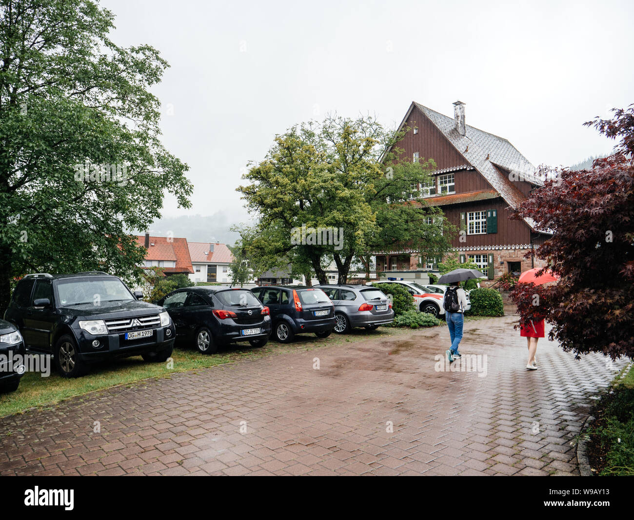 Ottenhofen Im Schwarzwald, Germany - Jul 28, 2019: Two young women ...