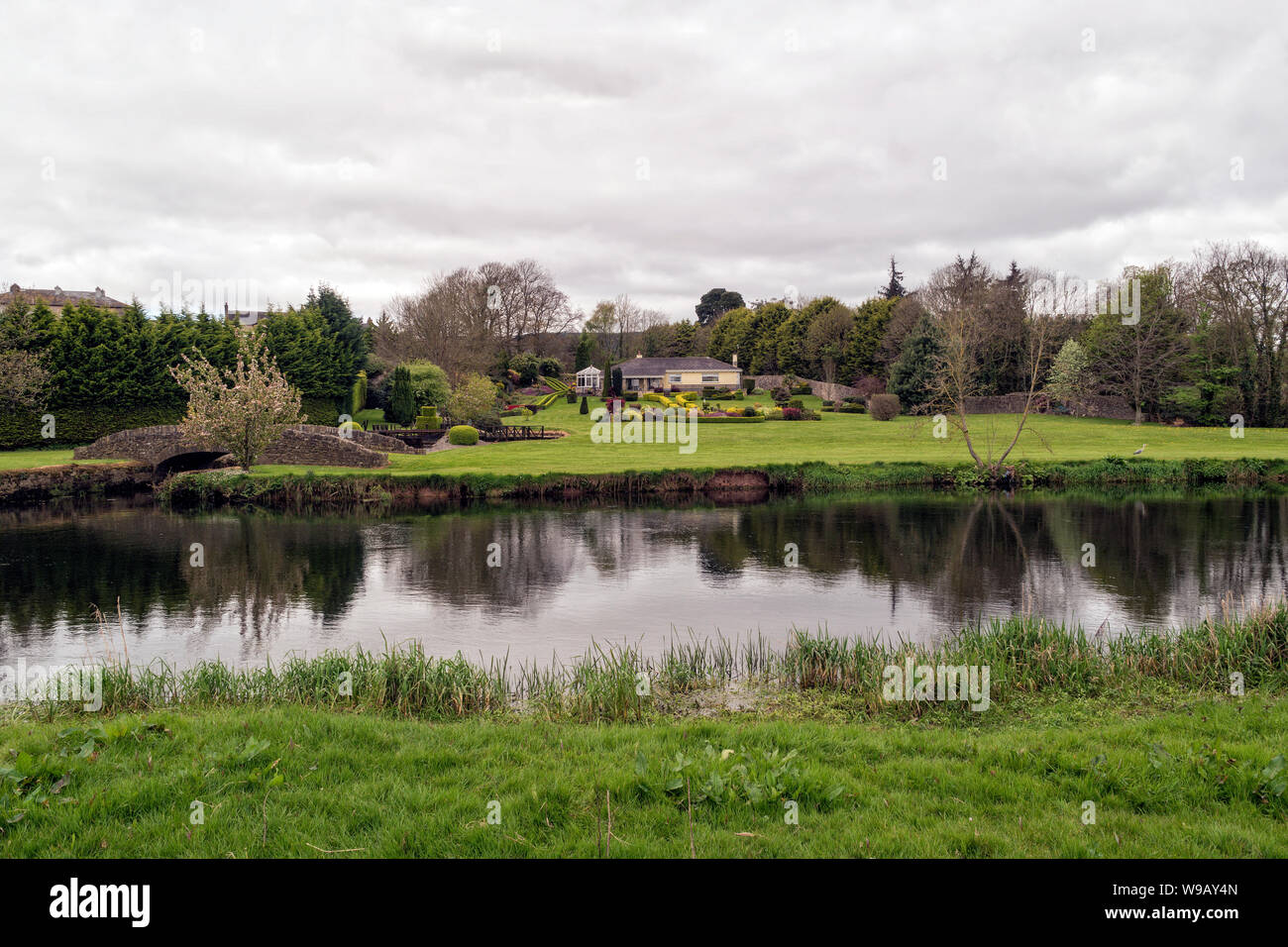 Beautifully colorful riverside landscape changed dramatically during ...