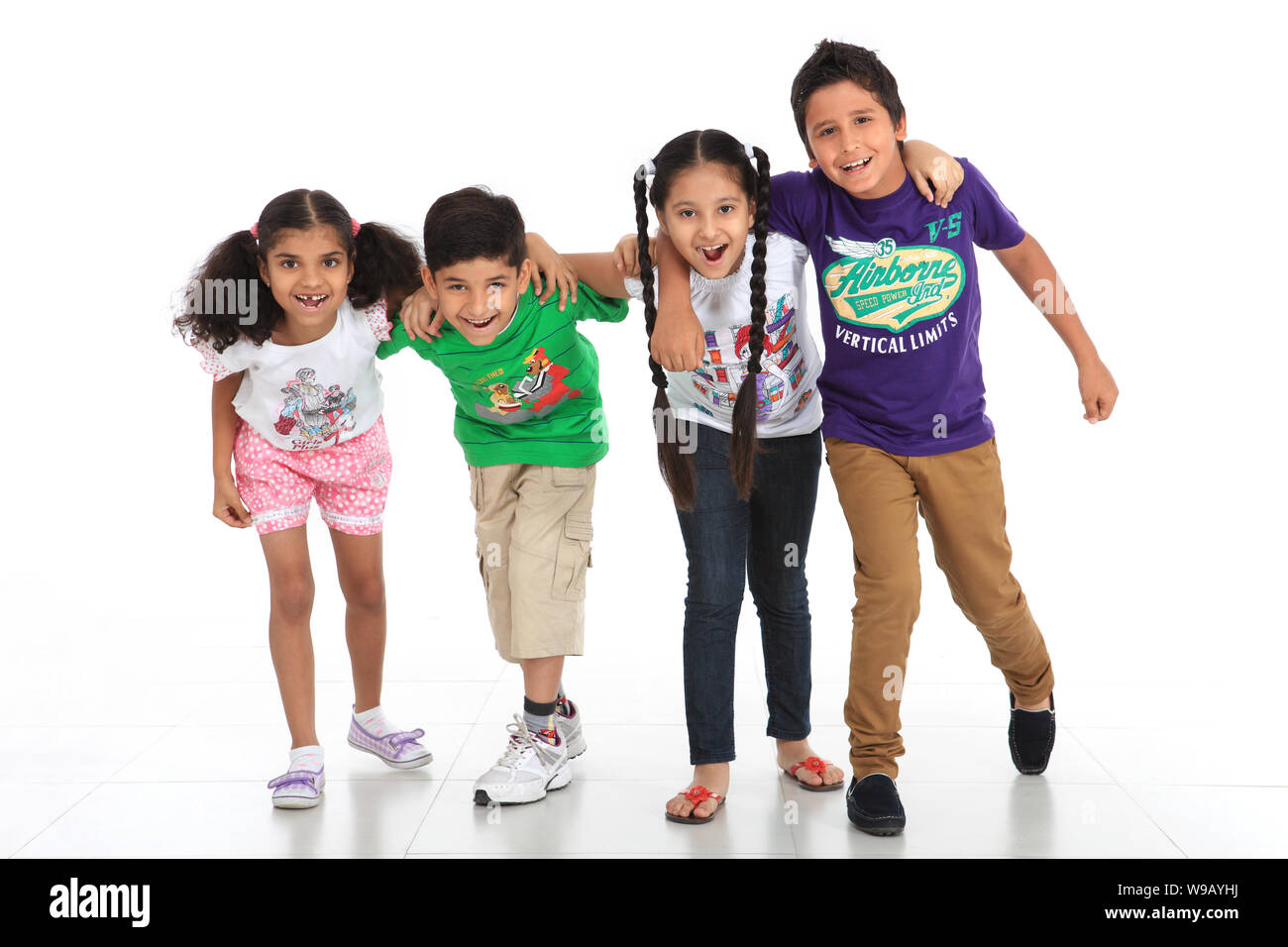 Group of children playing together hi-res stock photography and images ...