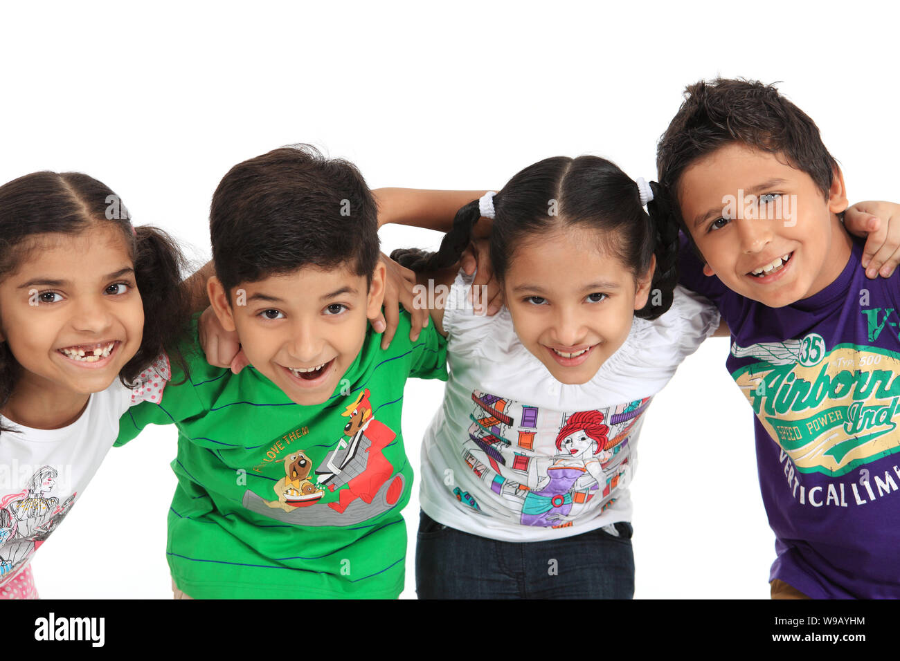 Group of children playing together Stock Photo - Alamy