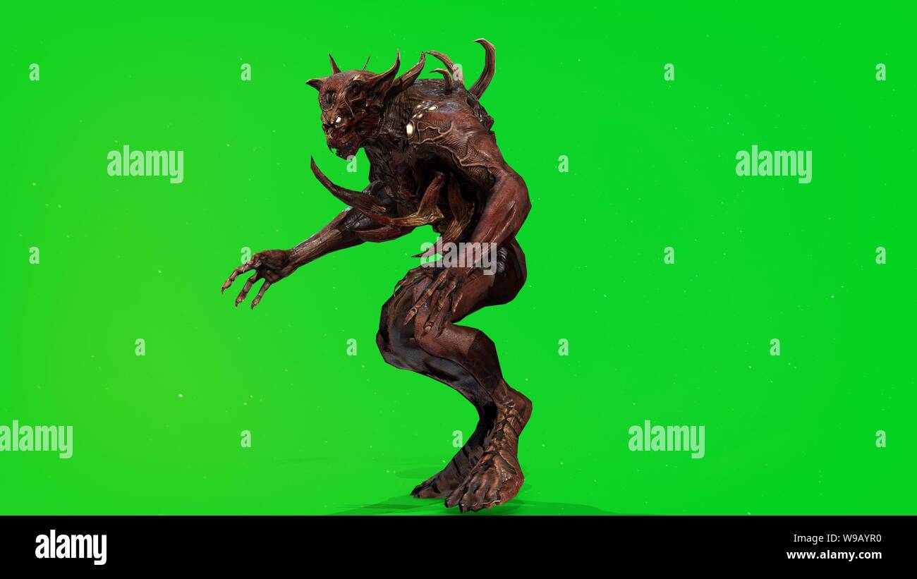 Nuclear post-apocalypse predator mutant soldier 3d render Stock Photo ...