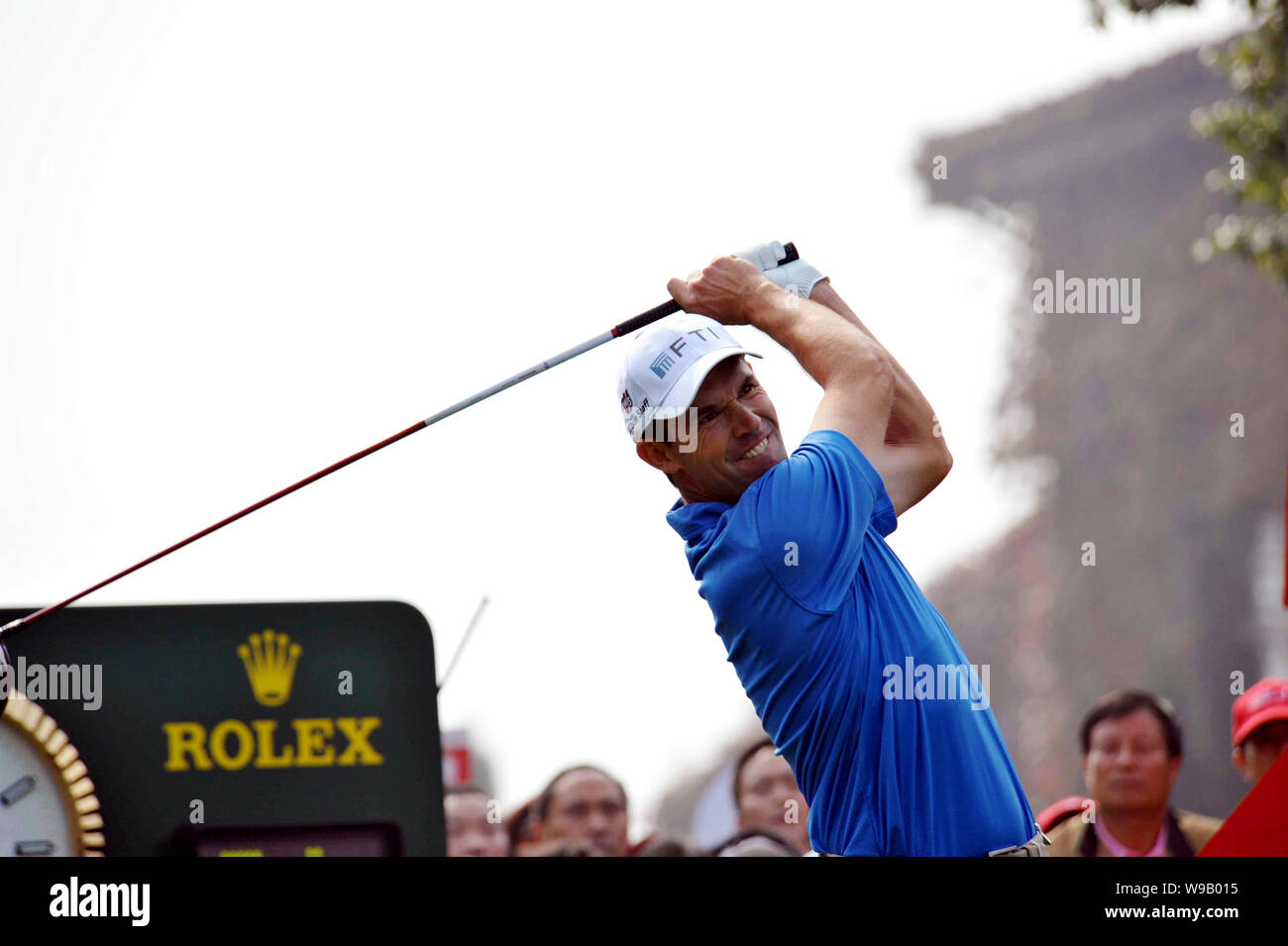 Scottish golfer Richie Ramsay tees off during the final round of the ...