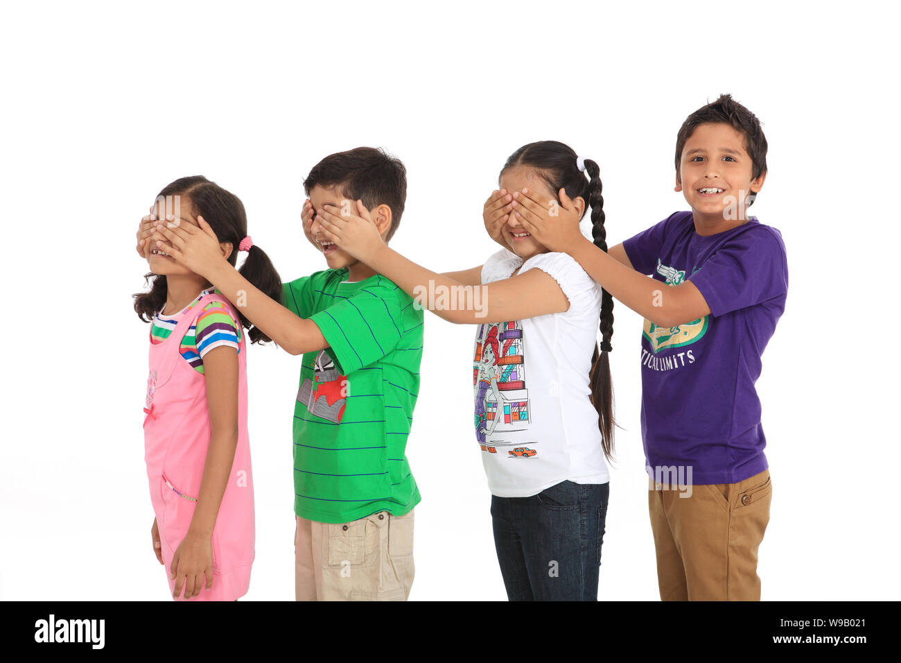 Group of children playing Stock Photo - Alamy