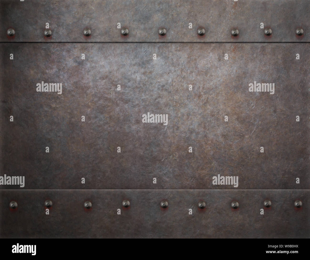 rustic rivets metal background 3d illustration Stock Photo - Alamy