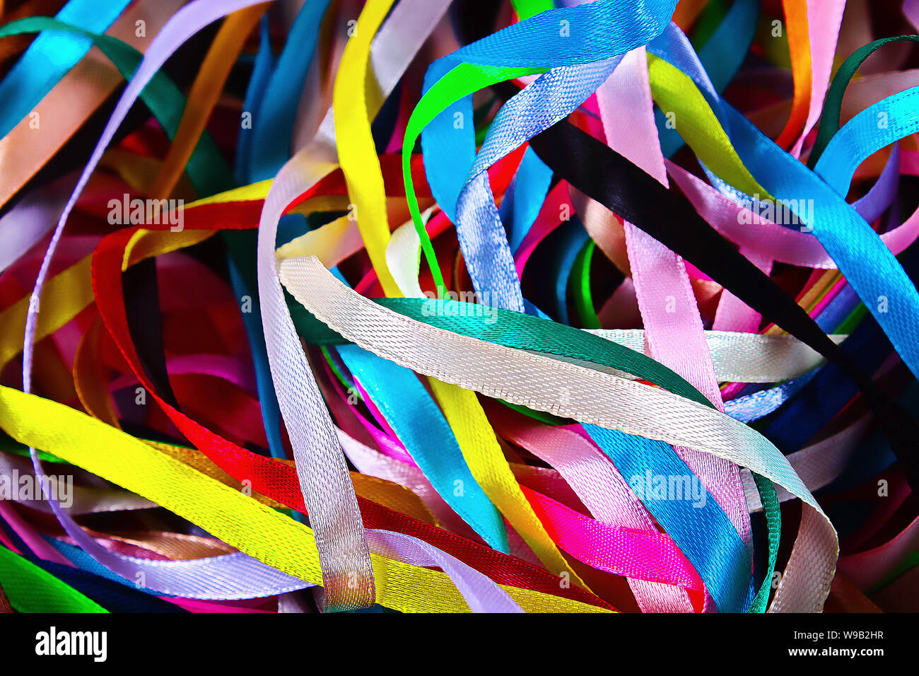 Vibrant pink fabric ribbons hi-res stock photography and images - Alamy