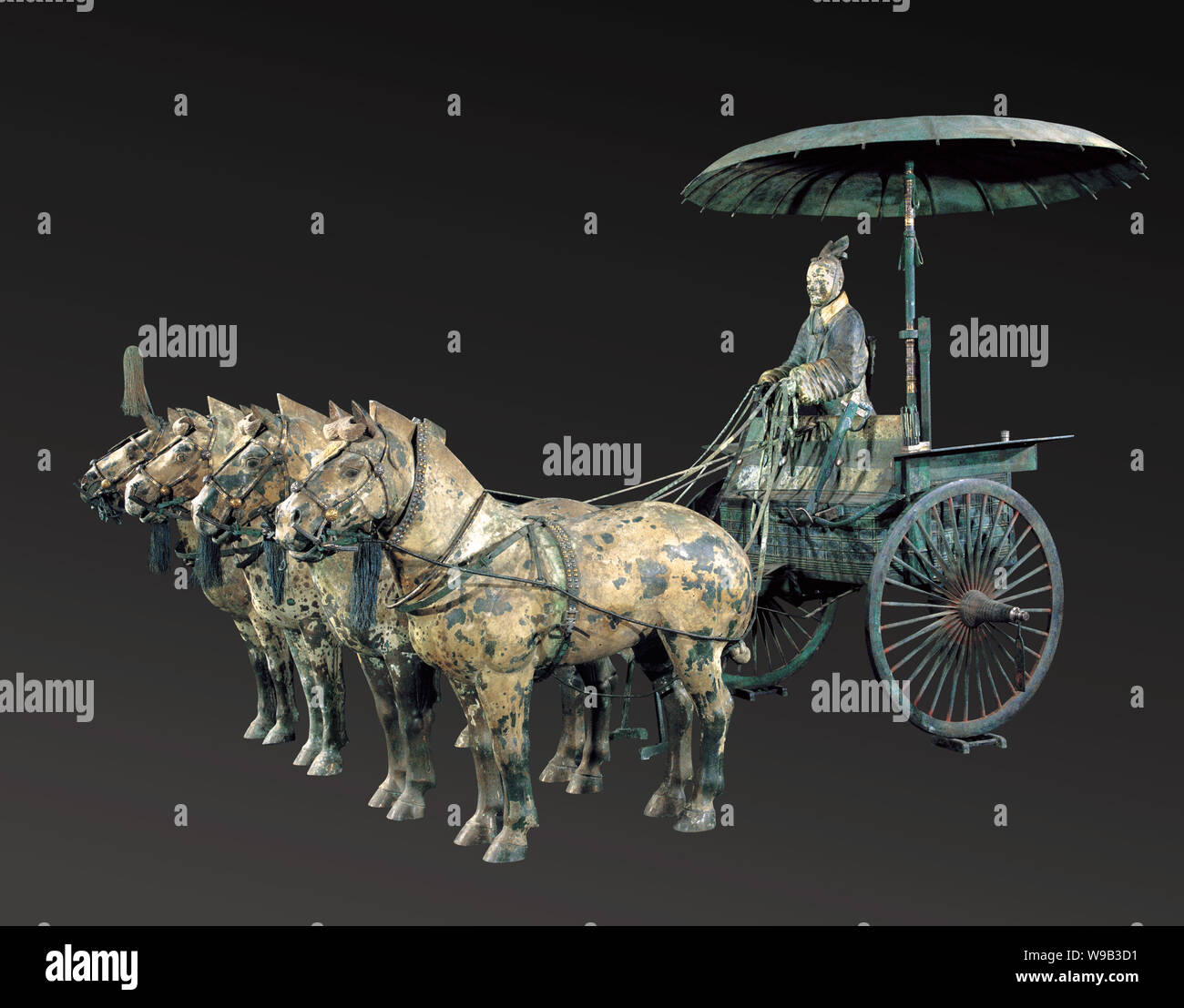 Handout image shows terracotta horses exhibited at the Museum of the ...