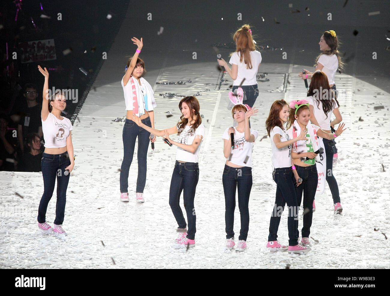 South Korean pop group Girls Generation performs at their concert in ...