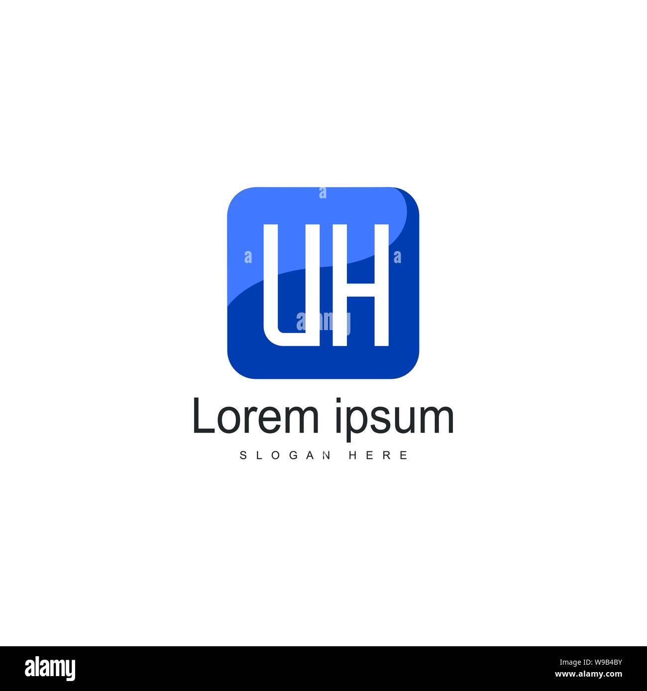 UH Letter Logo Design. Creative Modern UH Letters Icon Illustration ...