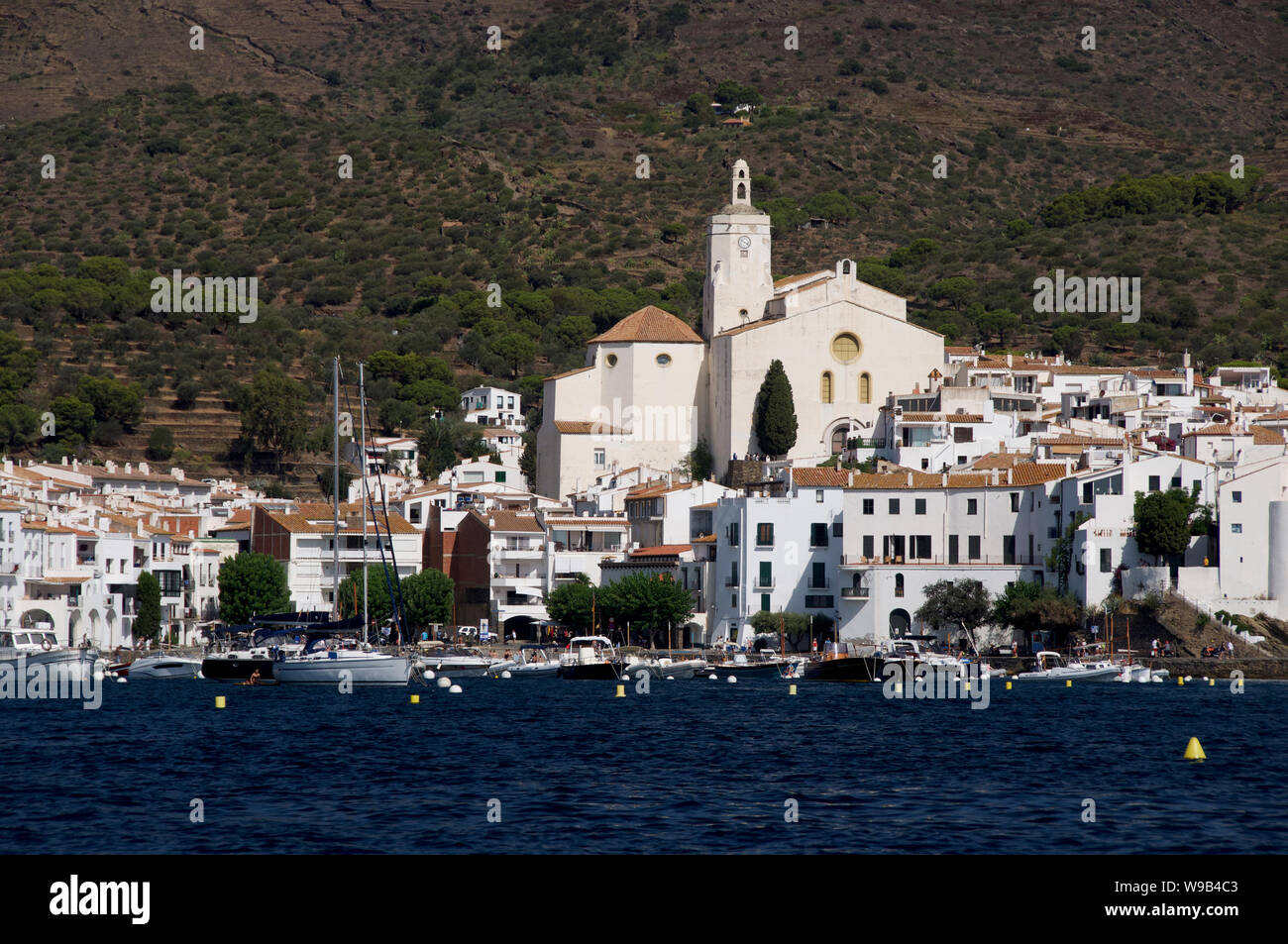 The Catalan village of Cadaques, Dali's home, as seen from the ...