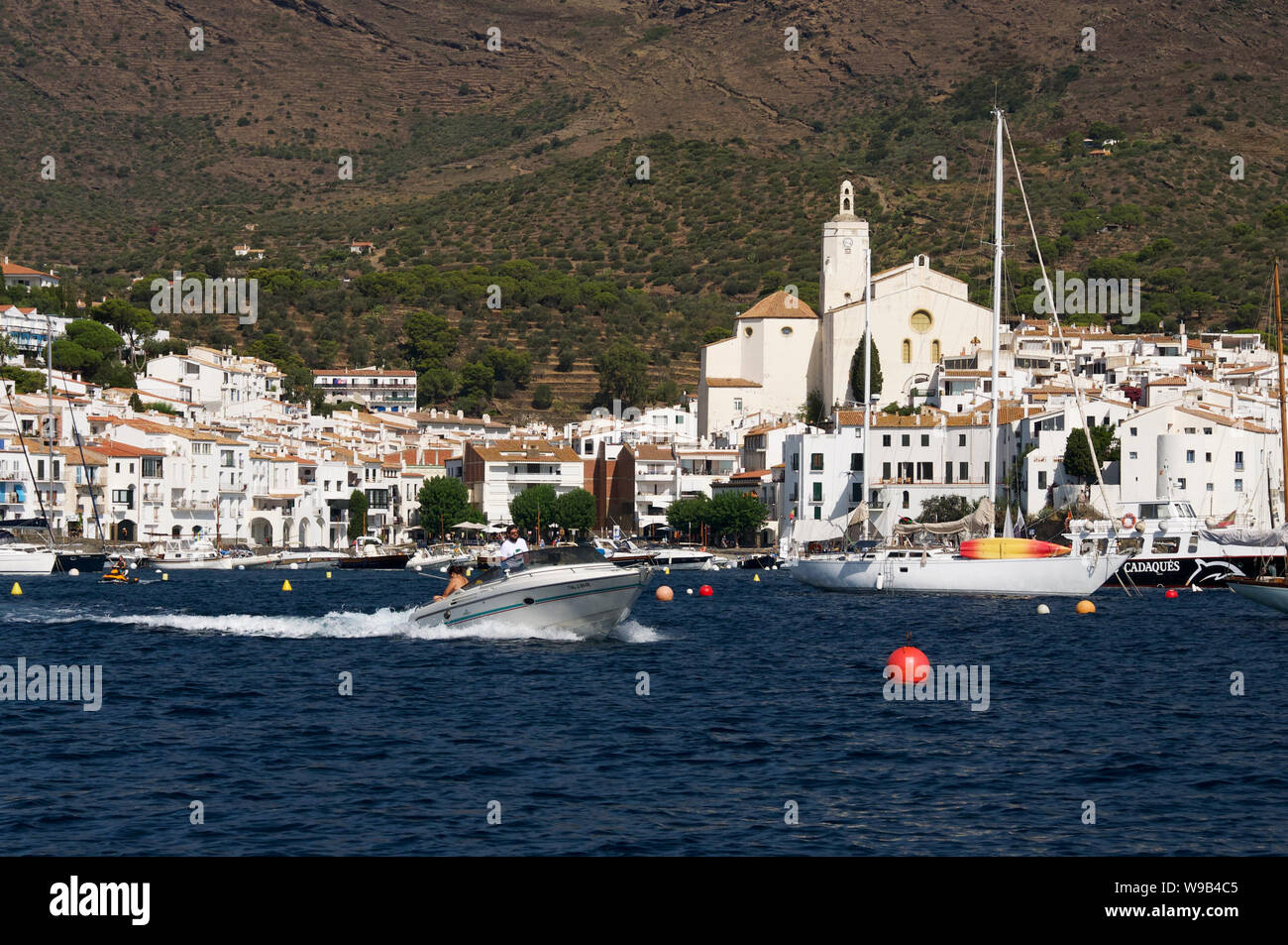 The Catalan village of Cadaques, Dali's home, as seen from the ...