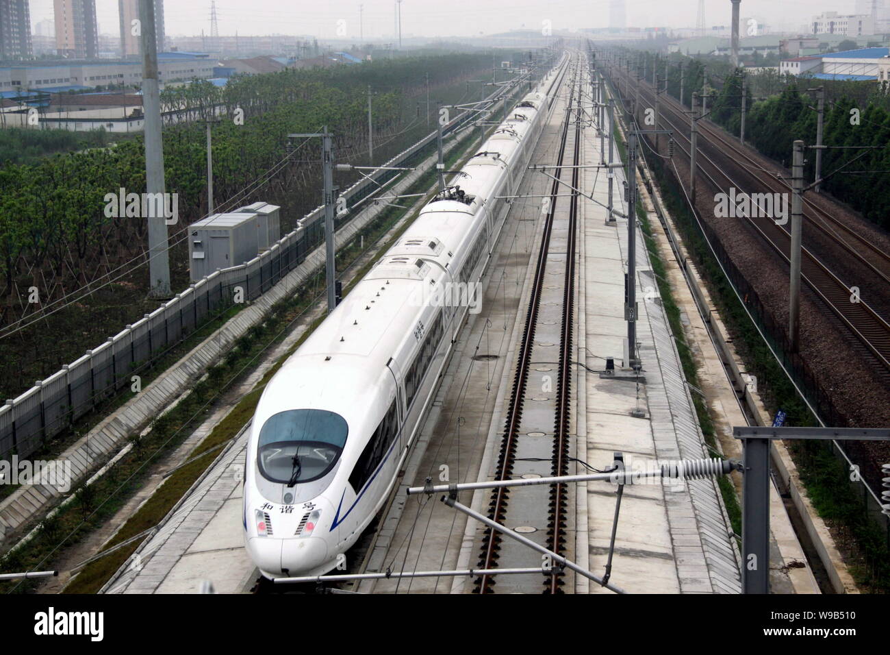 Train china railway high speed crh runs hi-res stock photography and ...