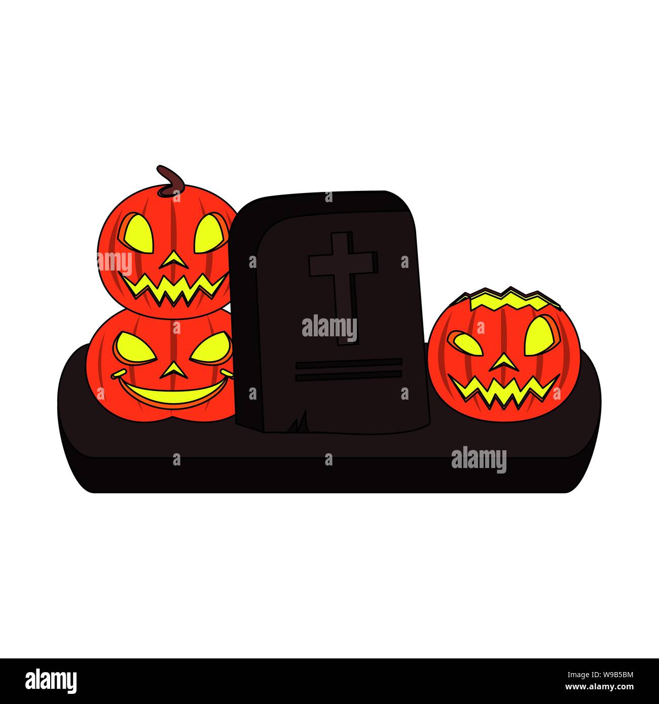 halloween october scary celebration cartoon Stock Vector Image & Art ...