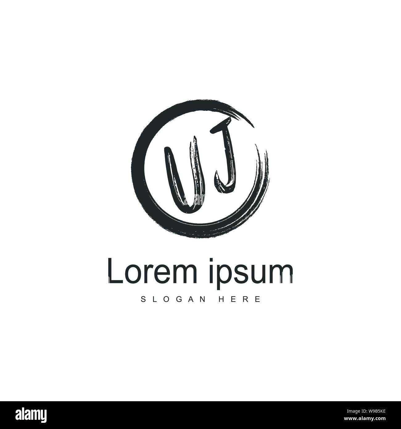 UJ Letter Logo Design. Creative Modern UJ Letters Icon Illustration ...