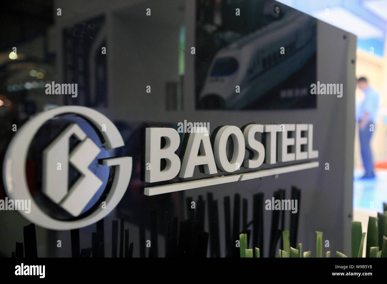 --FILE-- View of the stand of Baosteel during an exhibition in Shanghai ...