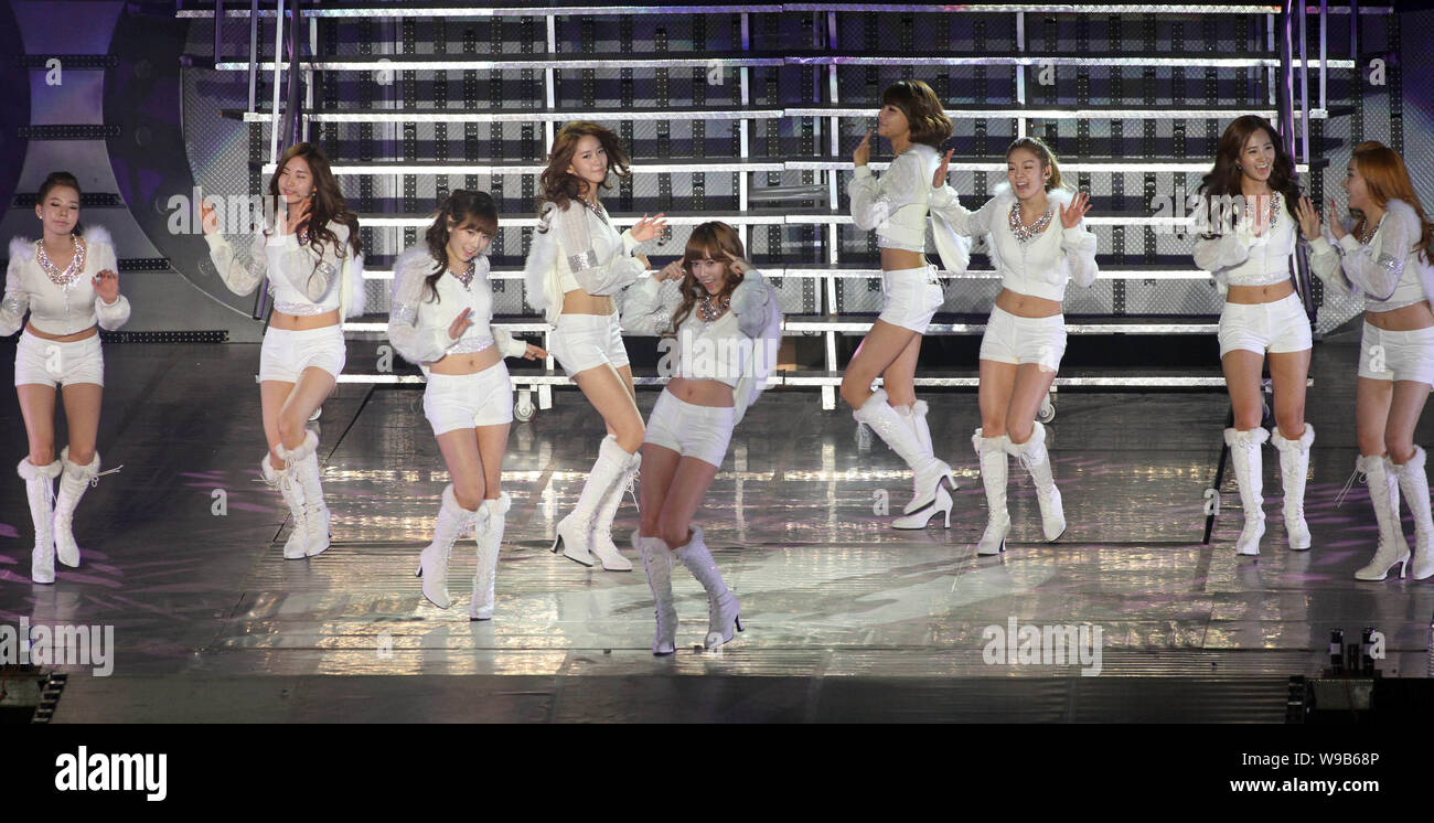 South Korean pop group Girls Generation performs at their concert in ...